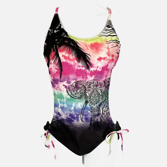 OP | Swim | 35op One Piece Colorful Elephant Bathing Suit | Poshmark